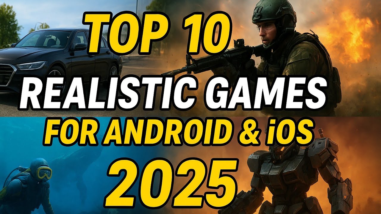 Top 10 Realistic Mobile Games for Android & iOS in 2025 | Console-Level ...
