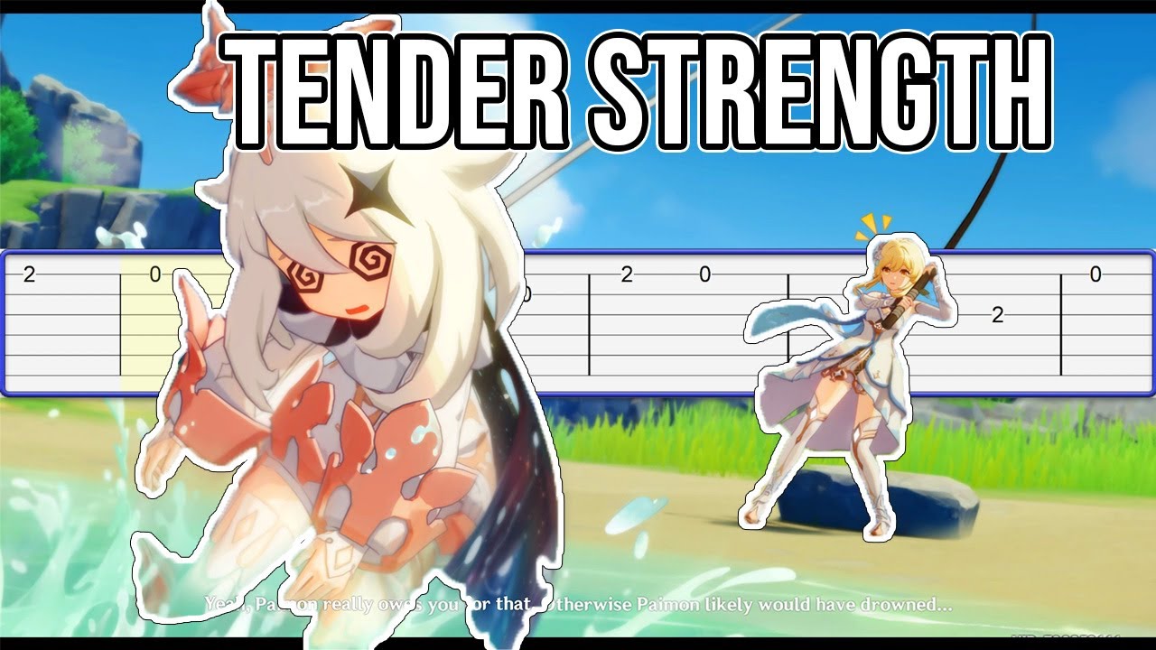 Genshin Impact - Tender Strength Guitar Tab Tutorial - YouTube