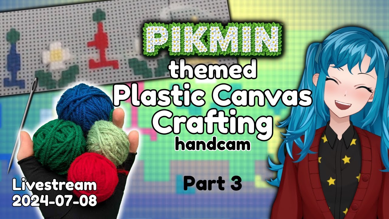 【handcam】 Part 3: Pikmin Adventure Plastic Canvas Tissue Box Cover ...