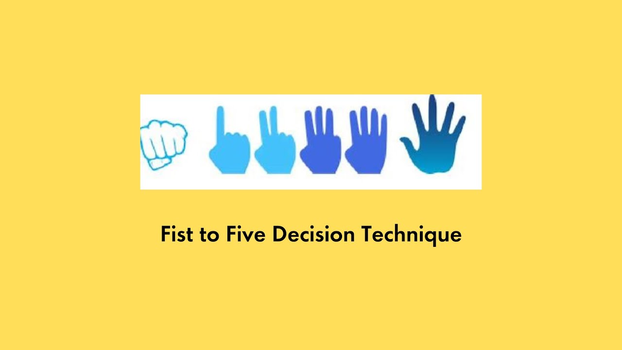 Fist to five Decision Making Technique - YouTube