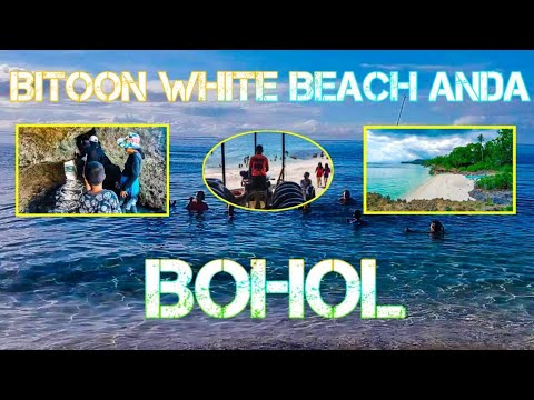 SWIMMING AT BITOON WHITE BEACH AT ANDA BOHOL||ISA SA MAGAGANDANG BEACH ...