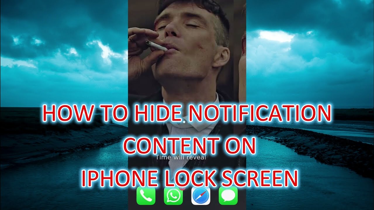 HOW TO HIDE NOTIFICATION CONTENT ON IPHONE LOCK SCREEN YouTube HOW TO HIDE NOTIFICATION CONTENT ON IPHONE LOCK SCREEN YouTube