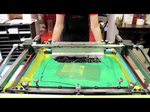 The SIAS Screen Printing Press - YouTube