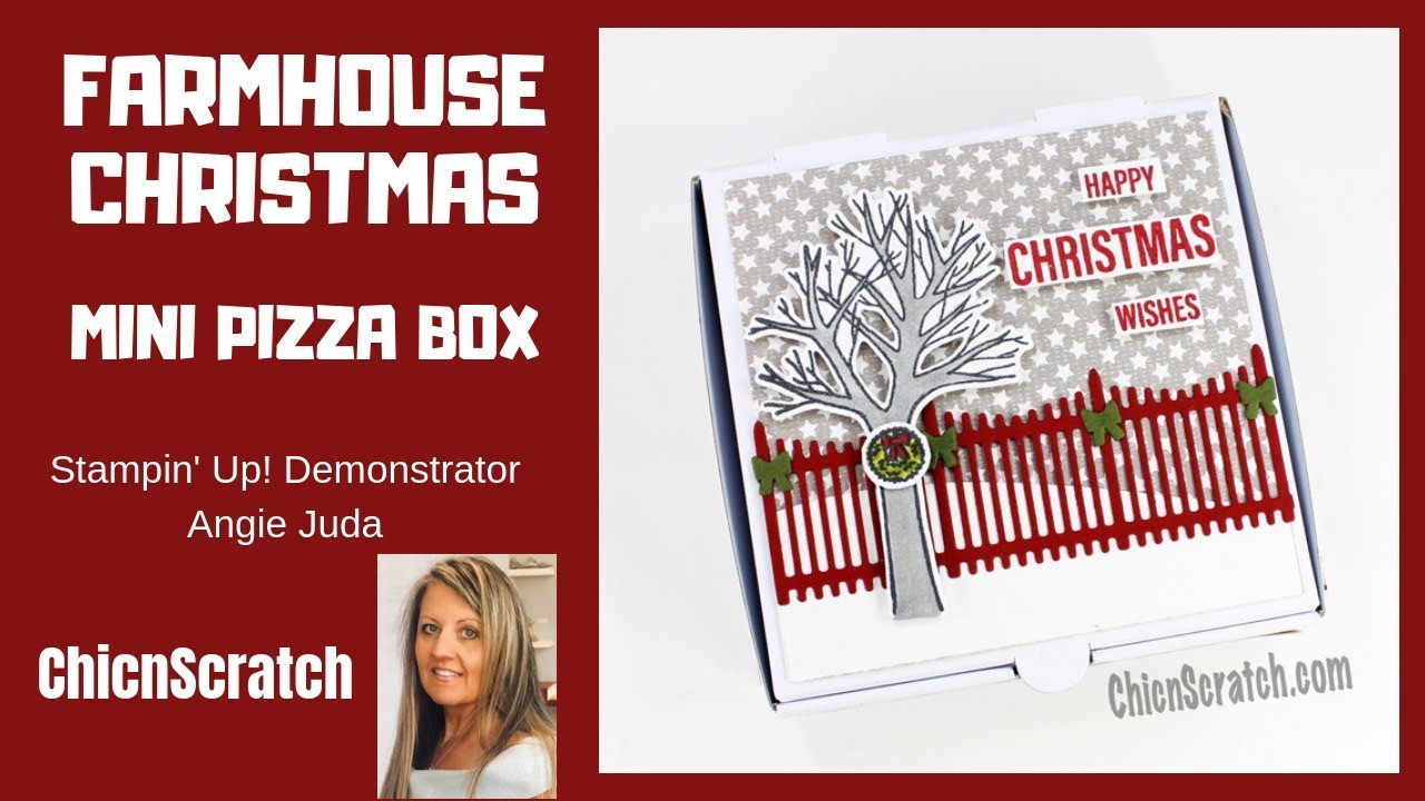 Farmhouse Christmas Mini Pizza Box - YouTube