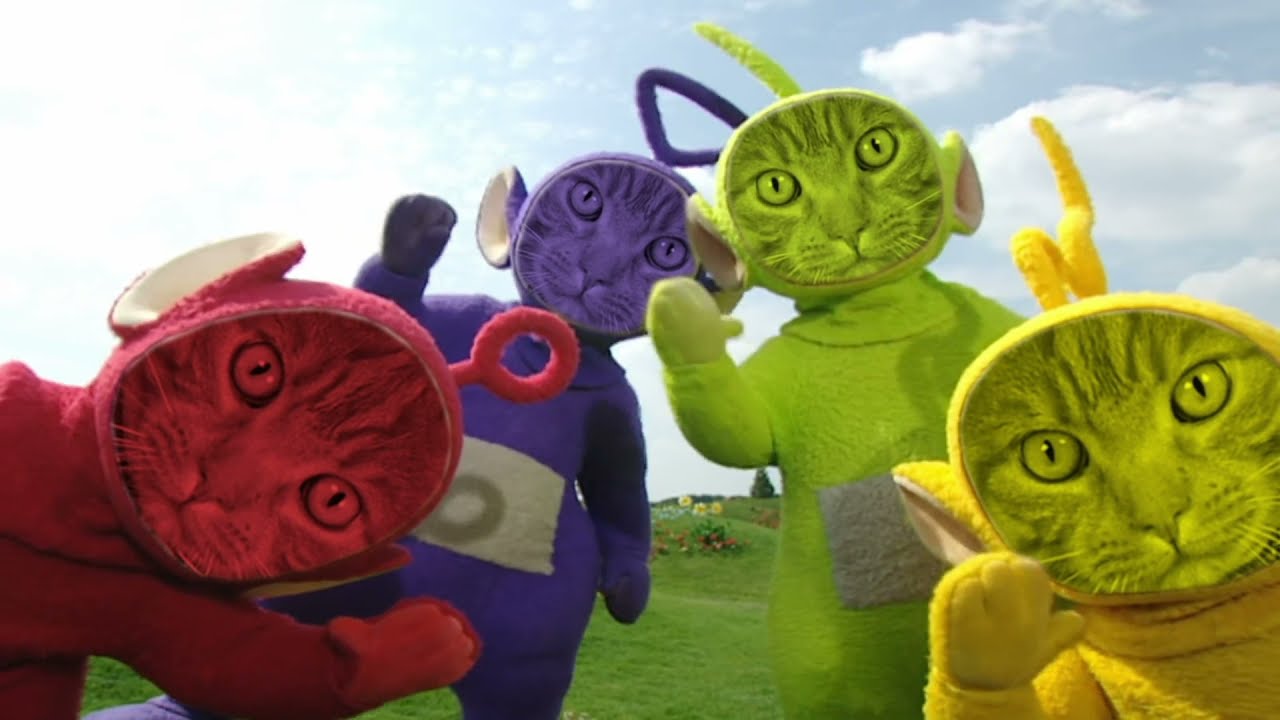 Teletubbies but with cats - YouTube