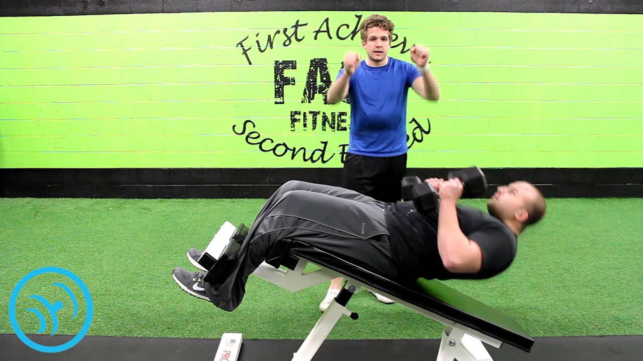 How To: Decline Dumbbell Fly - YouTube