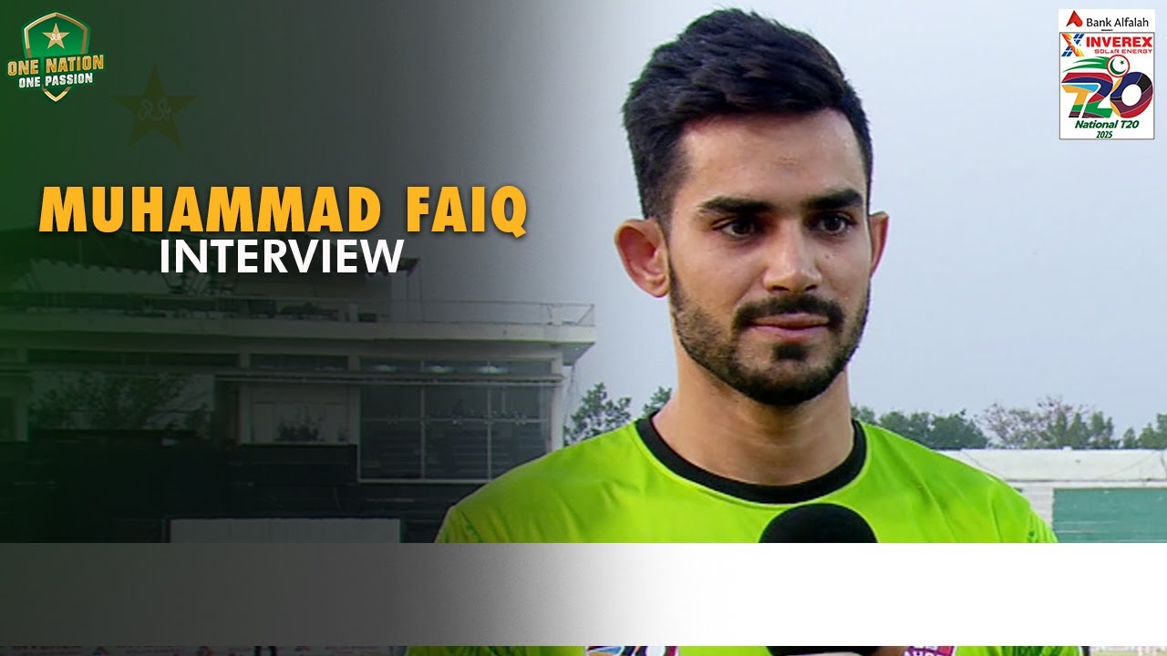 Muhammad Faiq interview | Lahore Whites vs Abbottabad | Match 33 ...