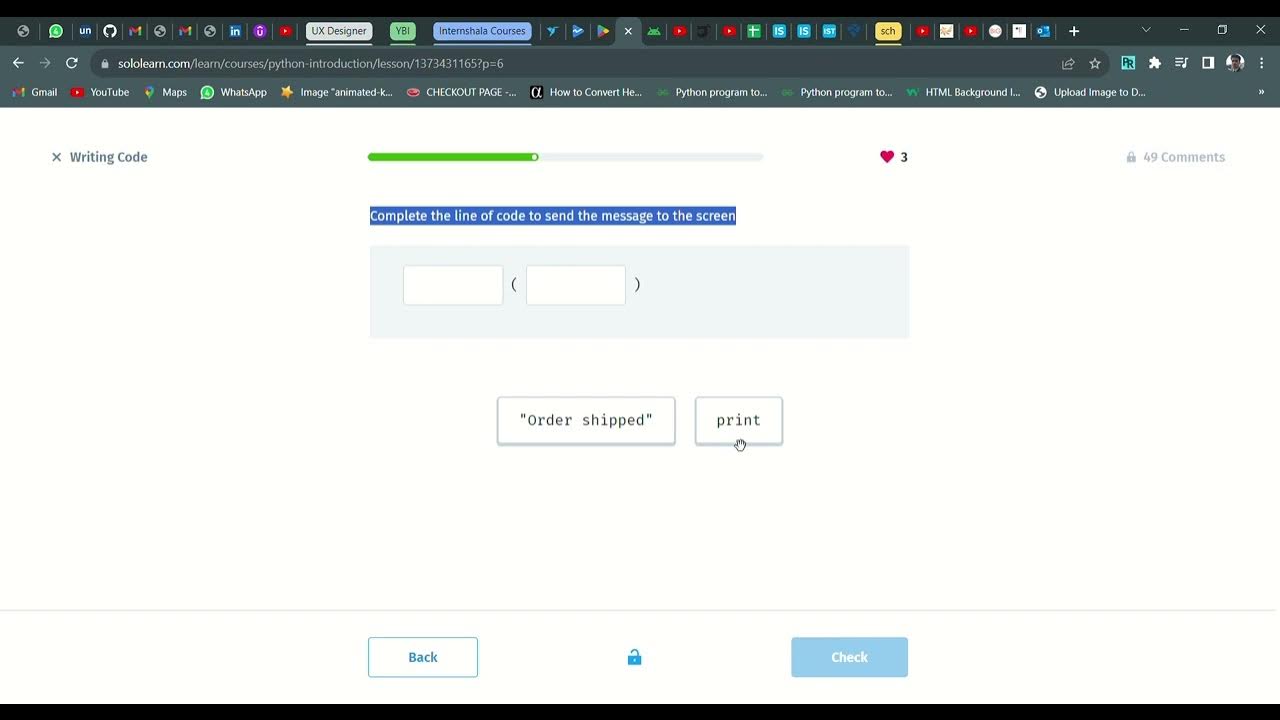 1 Writing Code Introduction To Python Sololearn Youtube