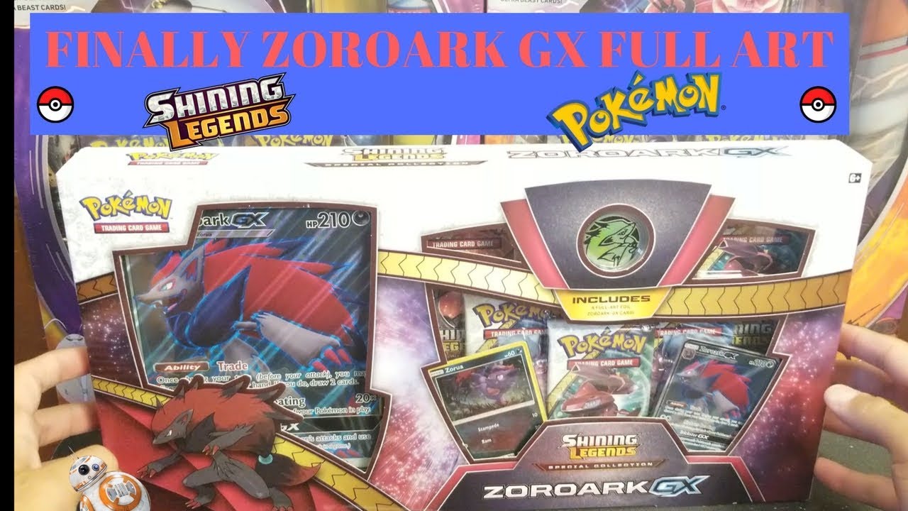 Zoroark GX Full Art Box, Shining pull !!!! - YouTube