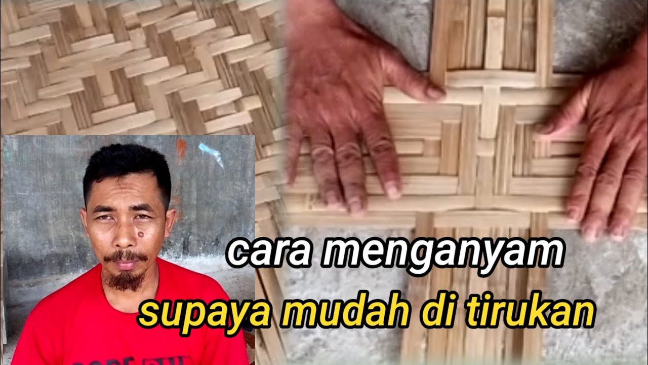 cara menganyam // yang paling mudah di tiru kan - YouTube
