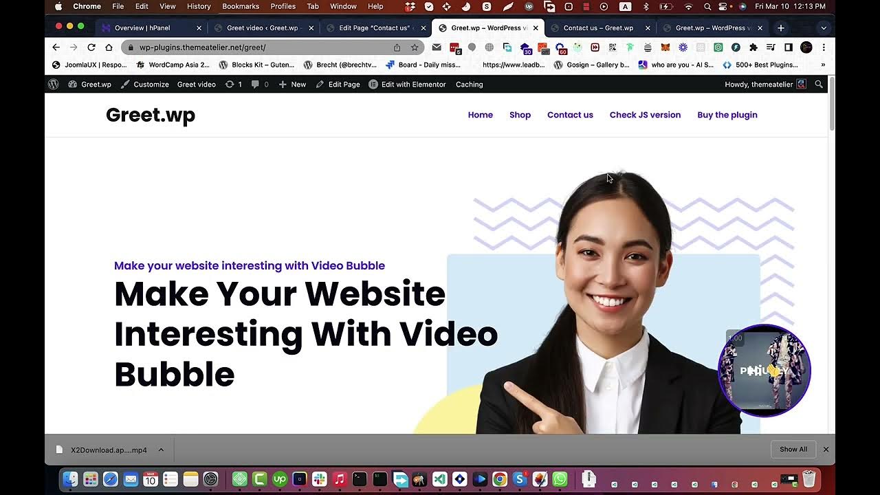 Greet - Video Bubble Warm Welcome Plugin [3.2.0] - YouTube