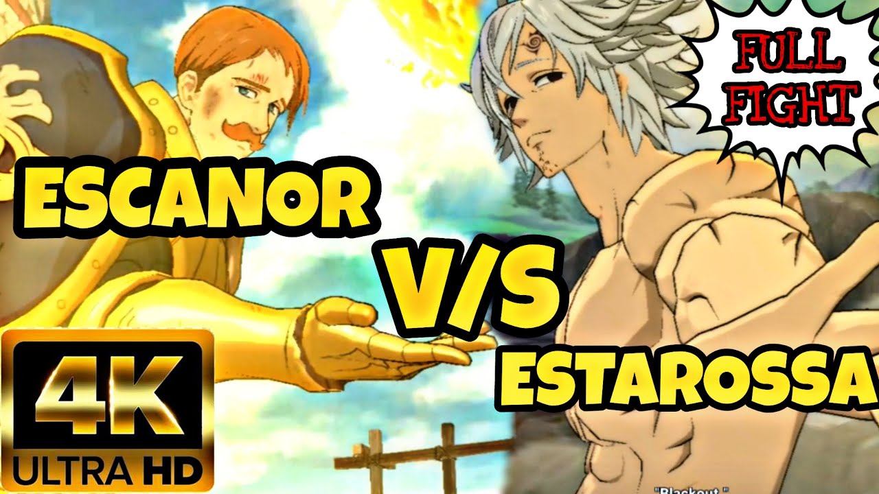 ESCANOR vs ESTAROSSA Full Fight 4K 1080p HD with Gameplay and cutscenes ...