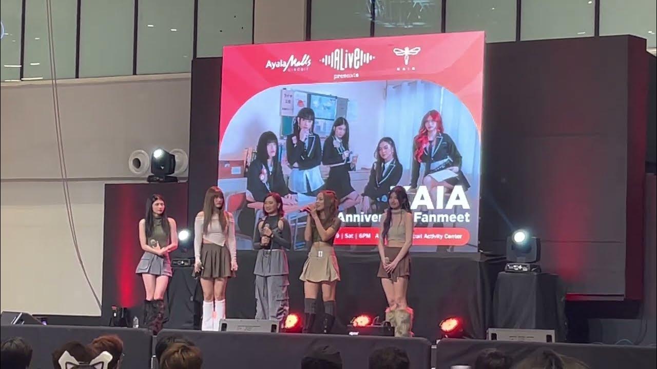 KAIA [FANCAM] KA1Anniversary Fanmeet, Ayala Circuit - YouTube