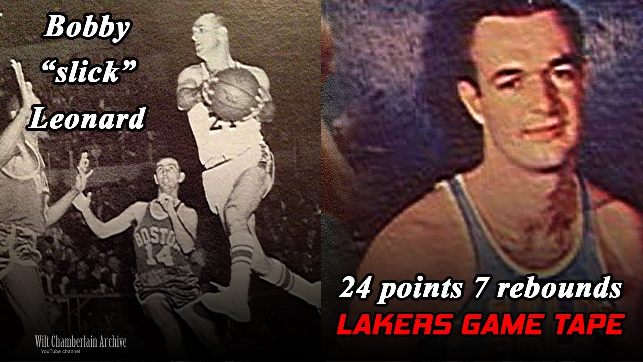 Bobby "Slick" Leonard (24 points 7 rebounds) 10-25-1959 Lakers vs ...