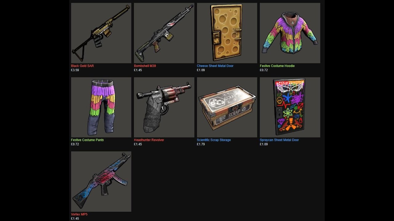 PC Rust Skins Showcase 21st April 2022 *Glow in the dark* - YouTube