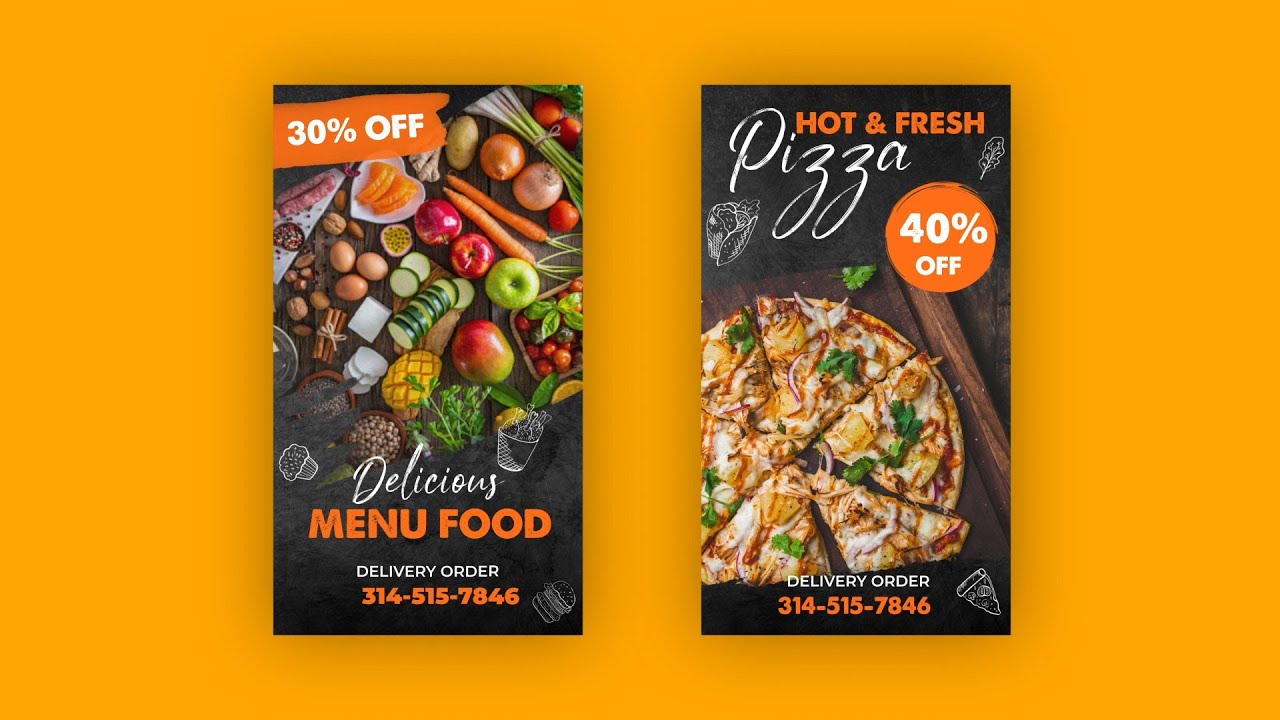 Motion Graphic Animation | After Effects Templates | New Food Instagram ...