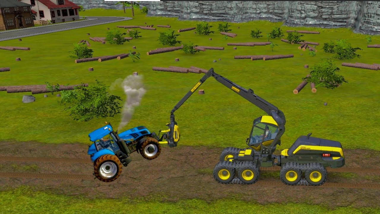 Farming Simulator 16 How To Cut Trees ? Fs 16 Use Tree Cutting Forestry ...