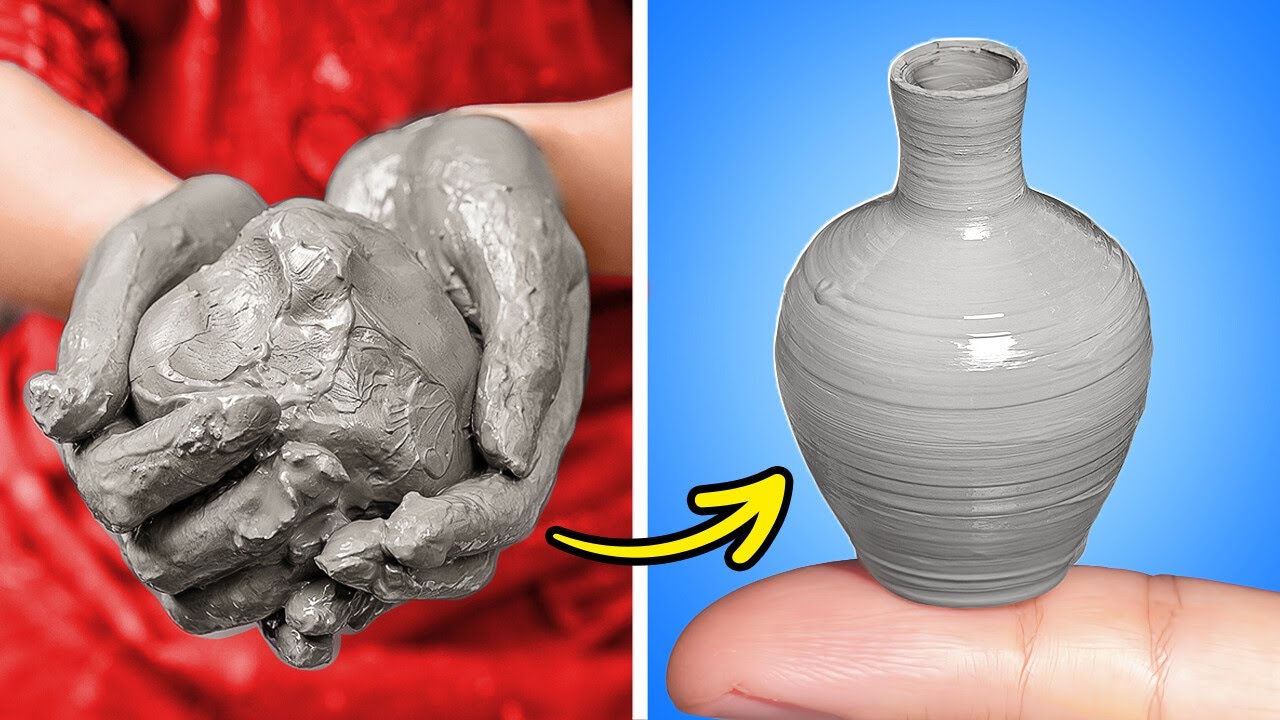 Simple yet Beautiful DIY Cement Crafts and Clay Pottery Creations - YouTube