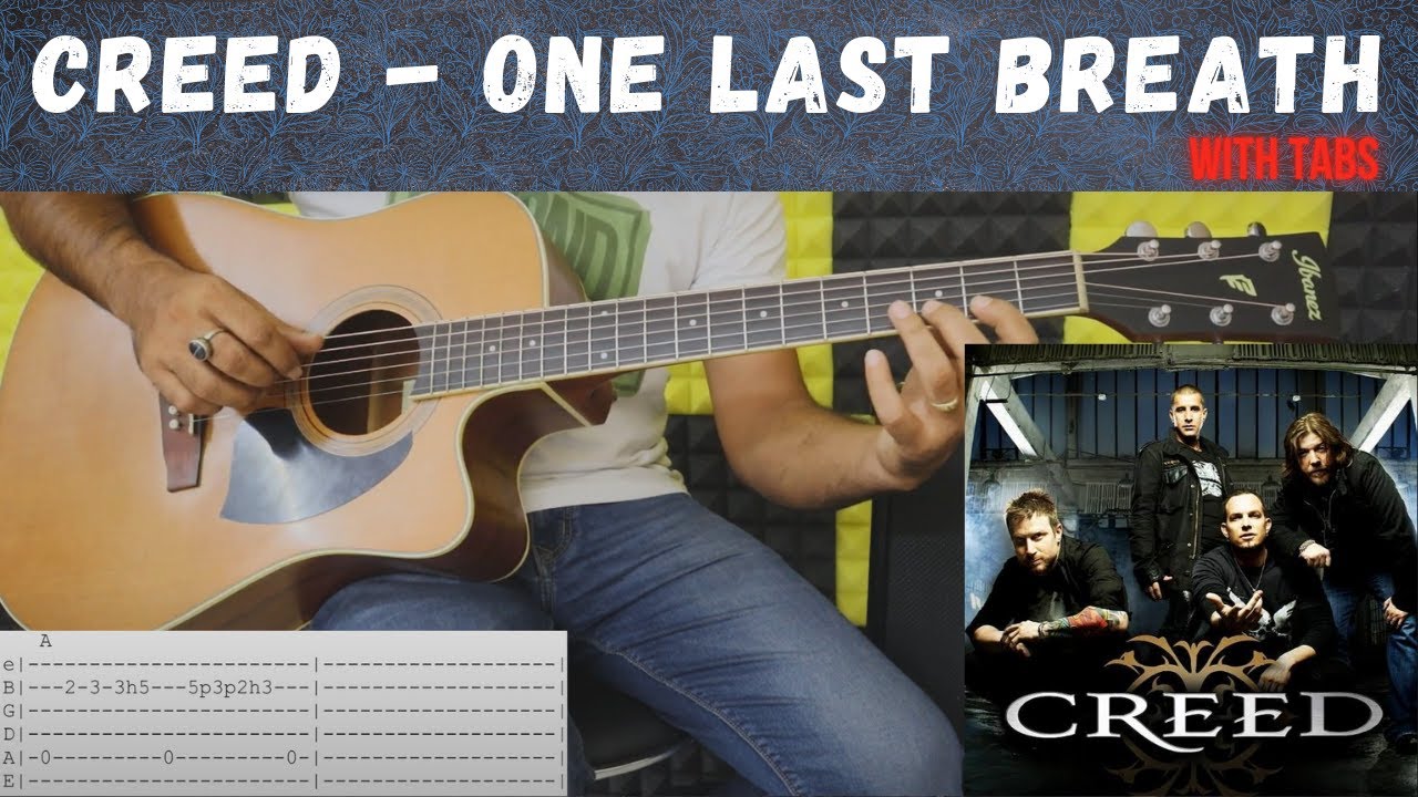 How to play ONE LAST BREATH by Creed (Intro/Chords) | Fingerstyle ...