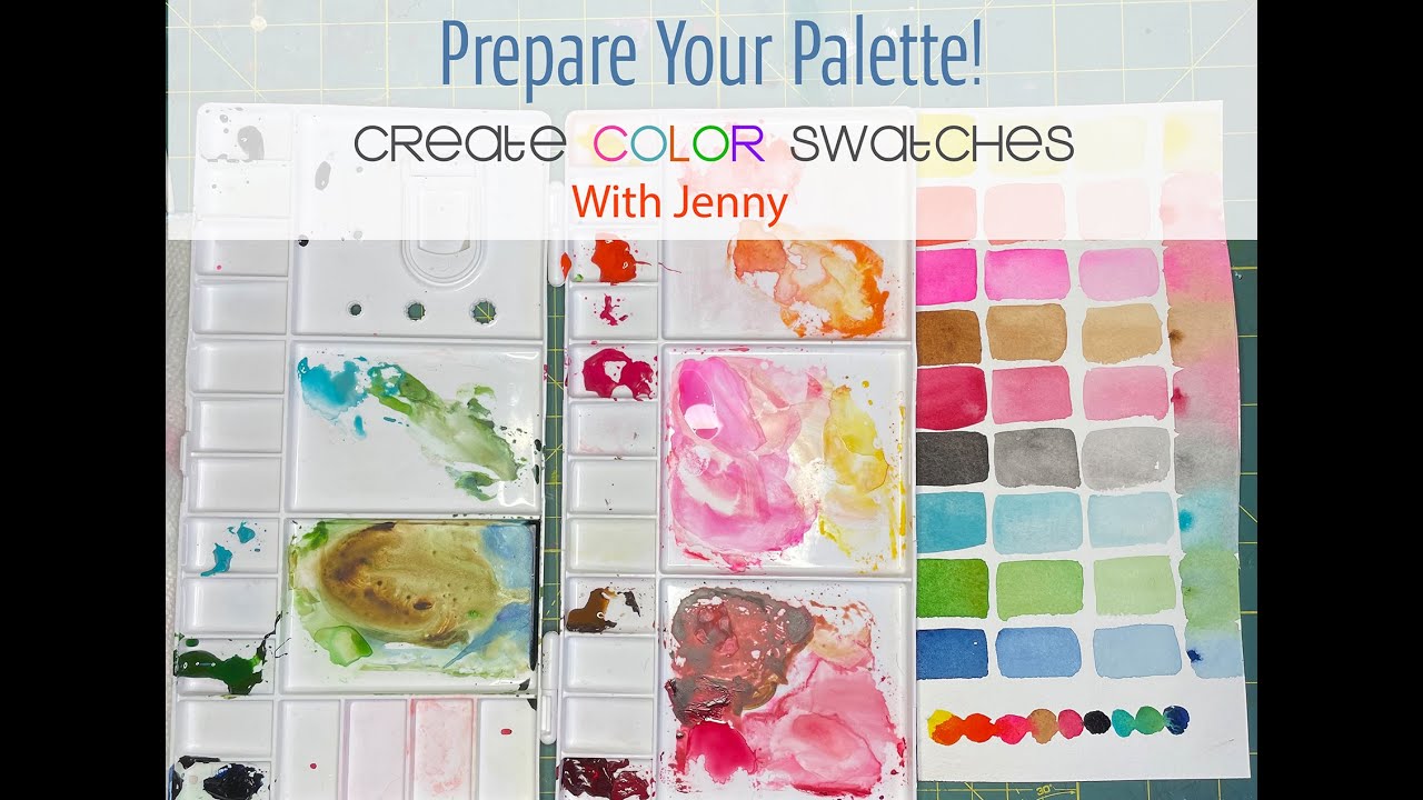 Setting Up a Palette and Making Color Swatches! - YouTube