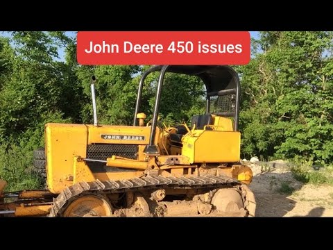 The problems of working with a 50 year old John Deere 450 dozer - YouTube