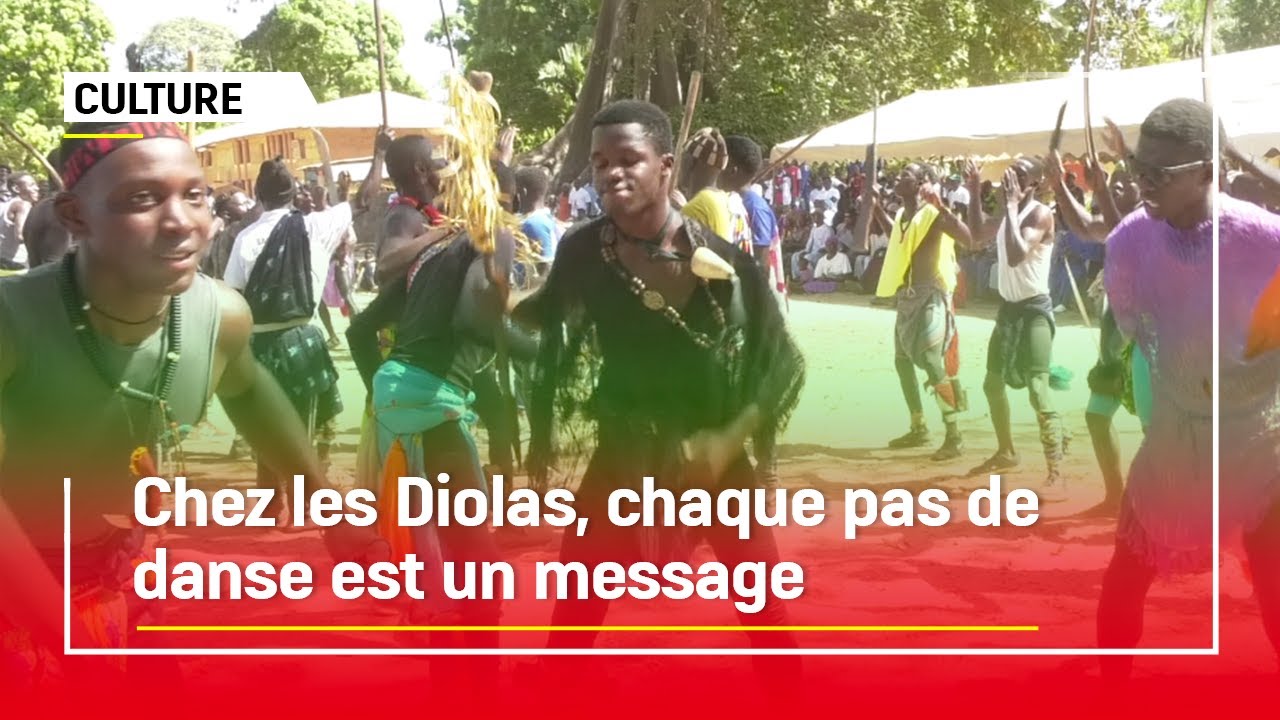 Les Diolas savent converser par la danse! - YouTube