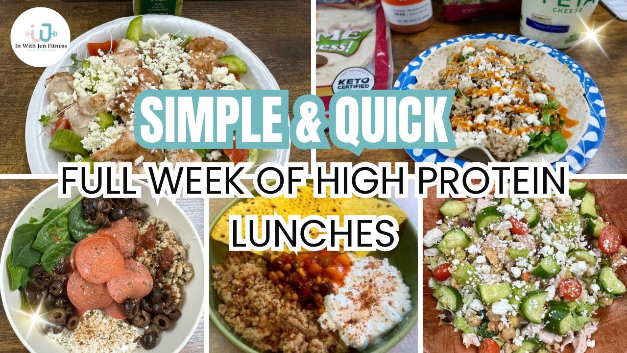 QUICK & EASY HIGH PROTEIN LUNCH IDEAS | IN WITH JEN - YouTube