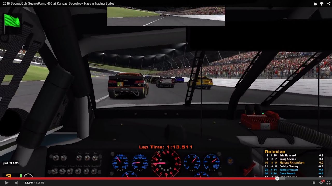 2015 SpongeBob SquarePants 400 at Kansas Speedway-Nascar Iracing Series ...