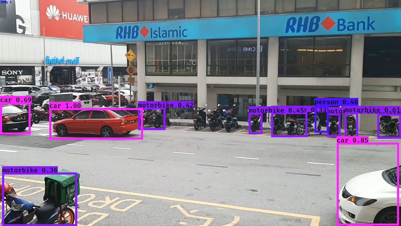 Malaysian Town-Yolov3 Object Detection - YouTube