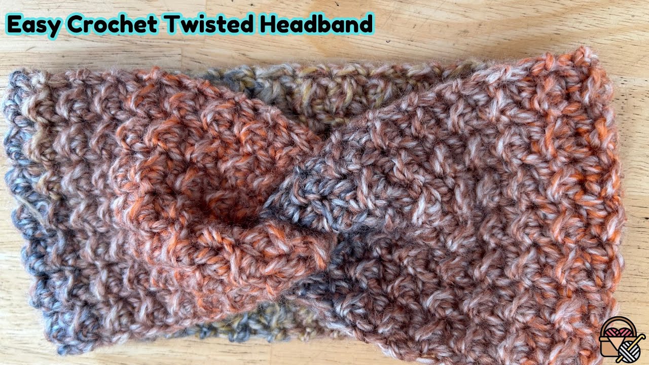 How to Crochet a Twisted Headband | Easy Beginner Tutorial - YouTube