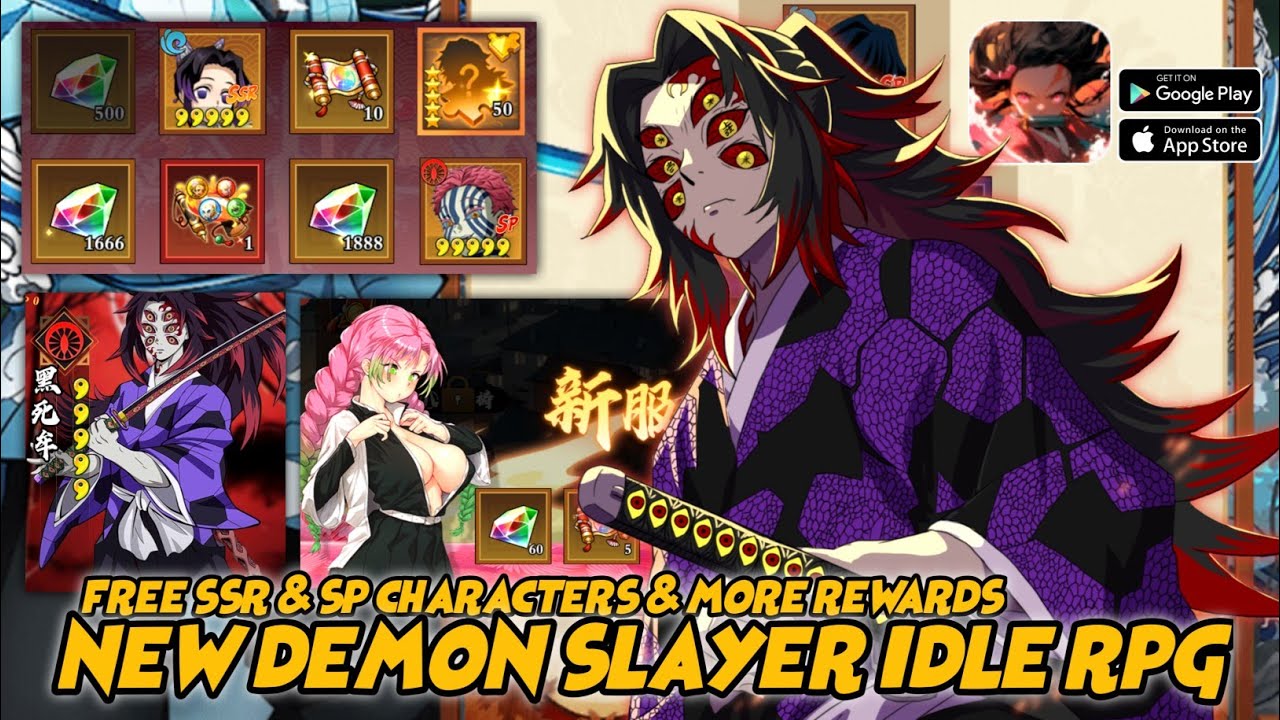 New F2P Demon Slayer idle RPG free SSR & SP Characters!! 猎鬼异闻录 Android - YouTube