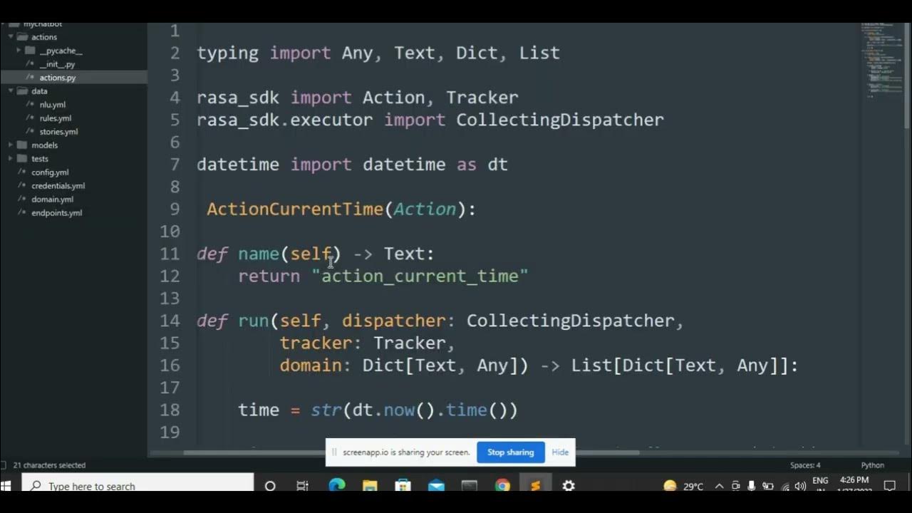 RASA Config File rasa chat | Rasa chat bot config file - YouTube