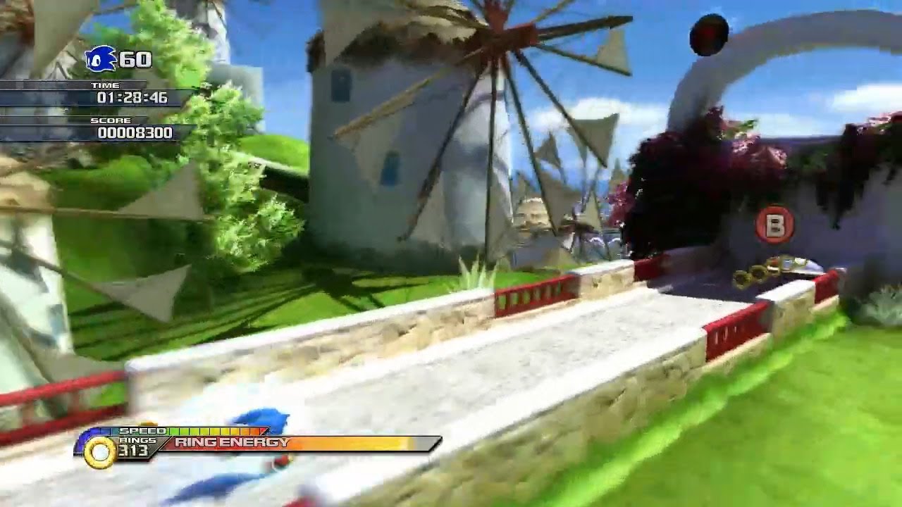 SONIC UNLEASHED Windmill Isle Day Act 2 S Rank - YouTube