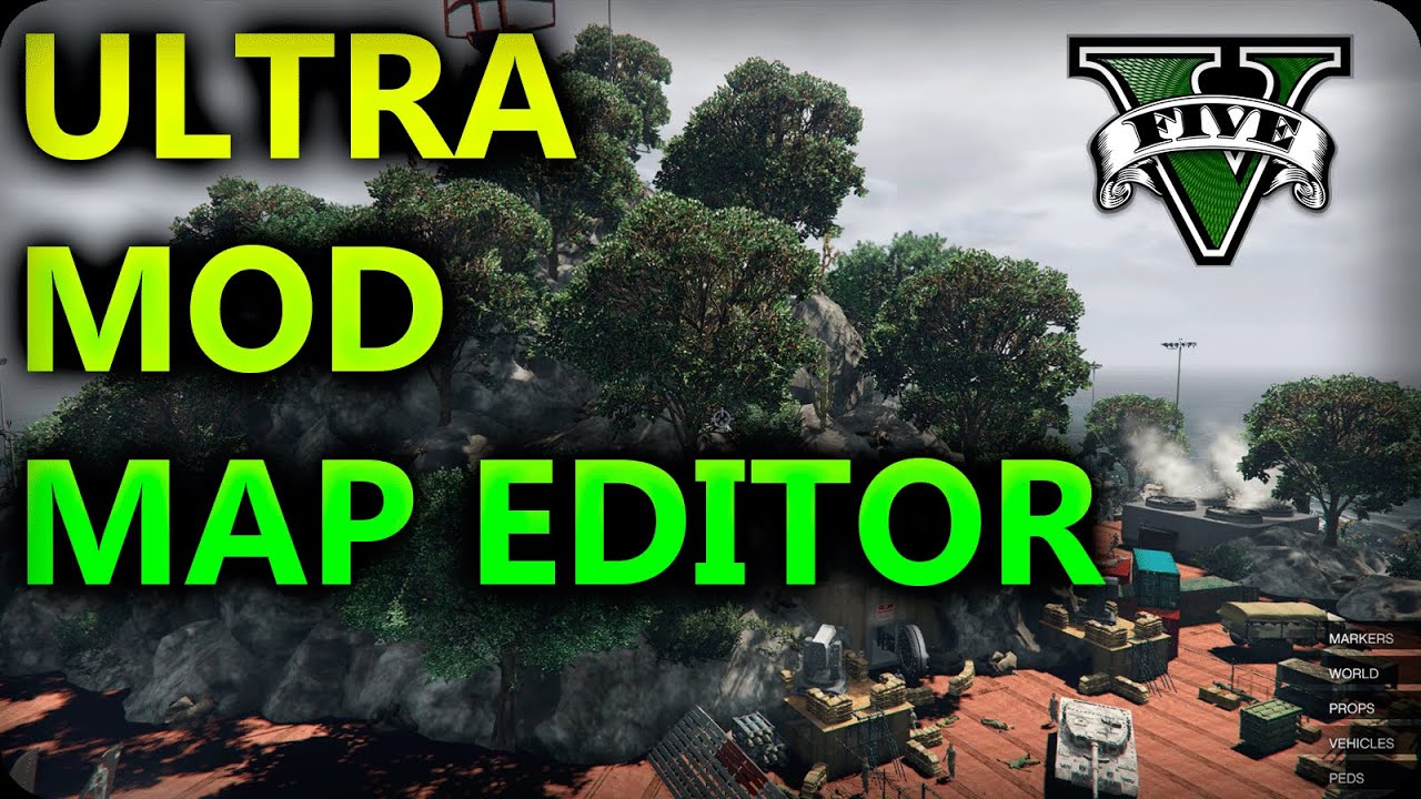 GTA 5 PC SUPER MOD MAP EDITOR + MAPA Raven Rock - YouTube