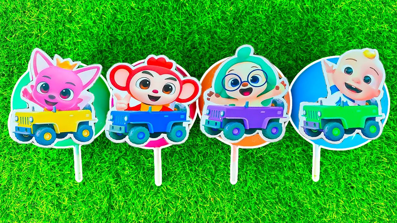 Some Lot's of BIG Candy Bar Magic Balloons Pinkfong Hogi Poki Cocomelon ...