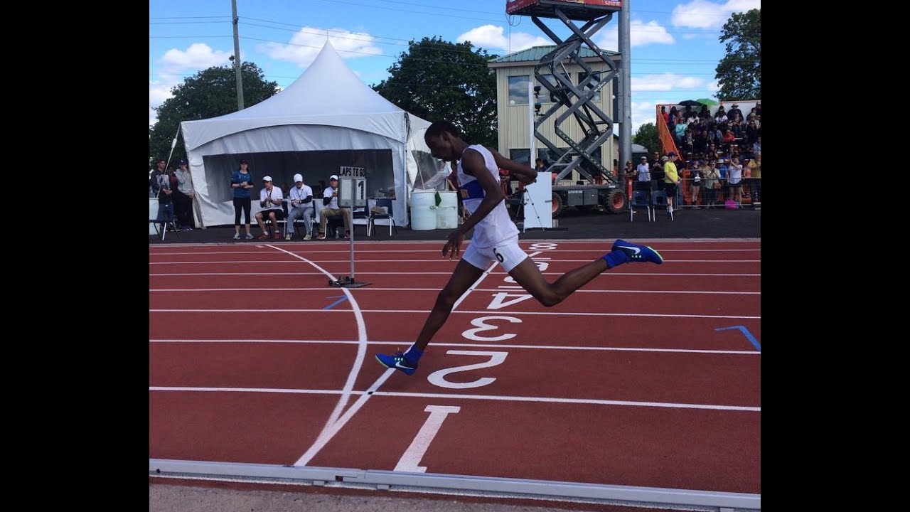 Abdullahi Hassan with a HUGE 🔥 kick to win OFSAA Grade 9 800m title ...