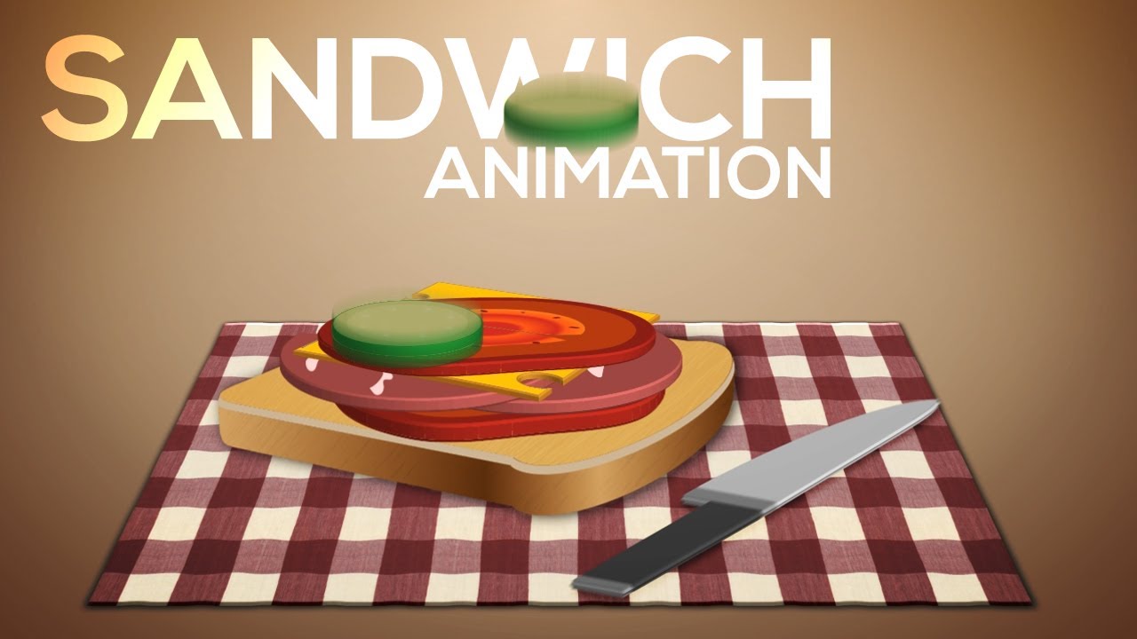 Sandwich 2D Animation - YouTube
