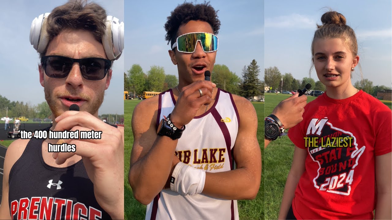 Interviewing track athletes 😂 - YouTube