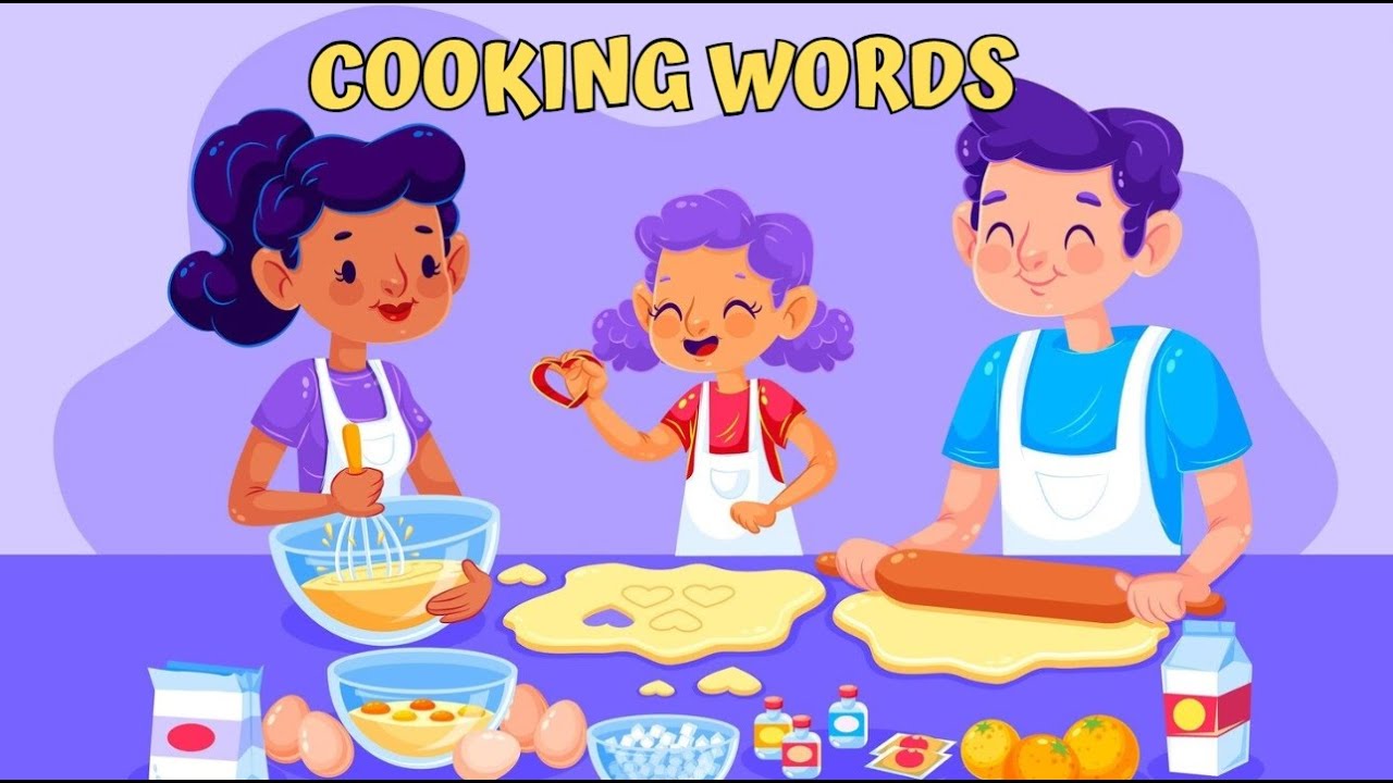 COOKING VERBS for Kids - Peel, Chop, Fry, Toast. Best nursery rhymes ...