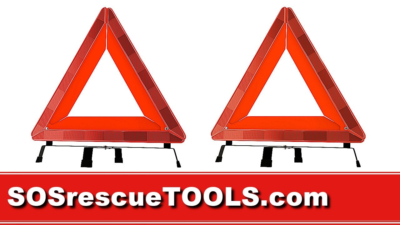 Warning Triangle - 2 Emergency Blankets (MYLAR) and Roadside Safety ...