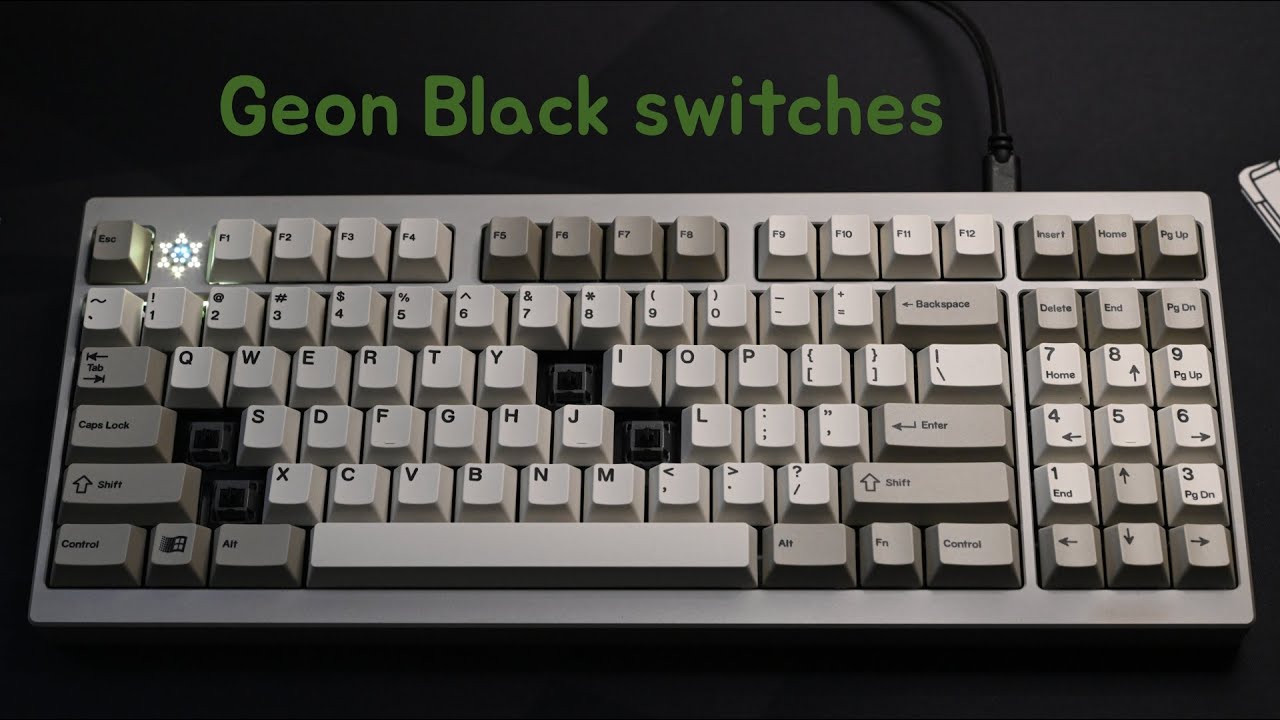 Geon 블랙 스위치(GEON BLACK(LINEAR) SWITCH) by GEON F1-8K - YouTube