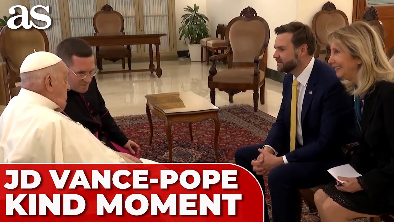 JD VANCE delivers KIND MESSAGE and prayers to POPE FRANCIS during ...