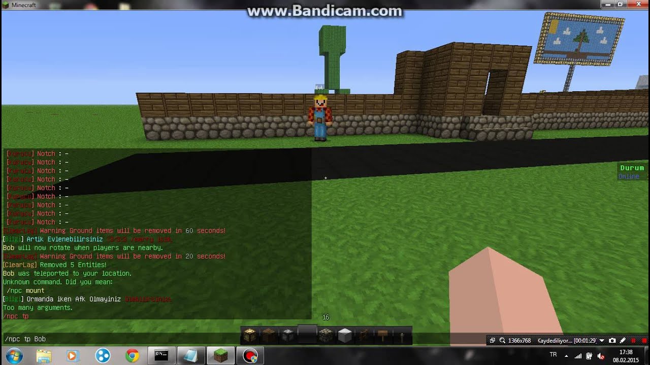 Minecraft Npc (Bot) Yapma 2 - YouTube