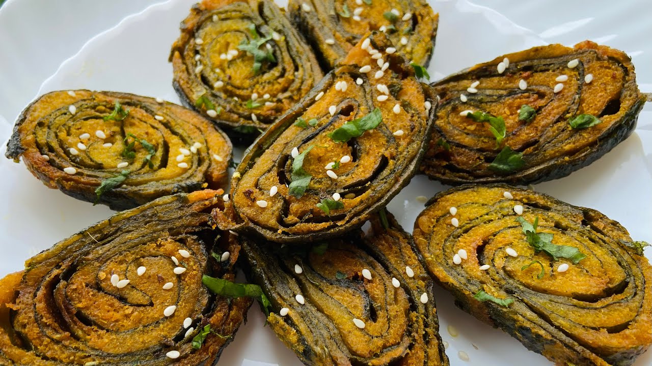 Rikwach Recipe | Patra Recipe | Arbi ke pakode | Rikwach kaise banaye ...