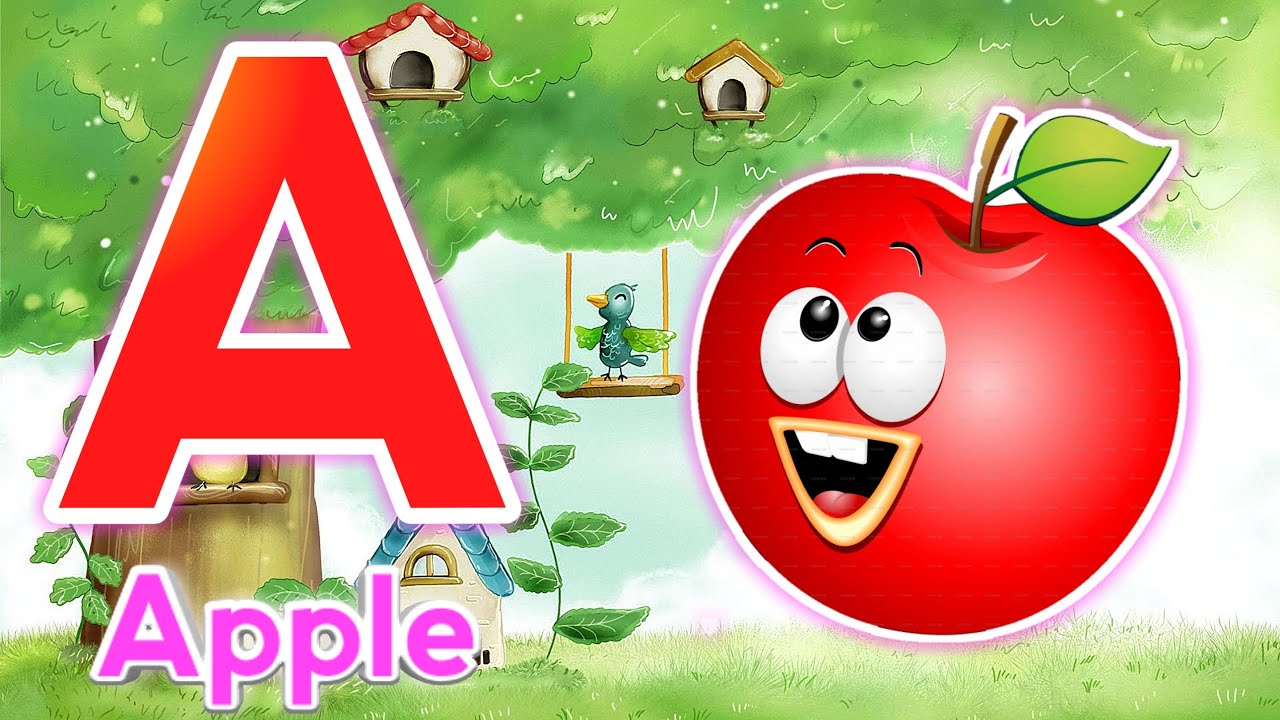 A for Apple | A for apple B for Ball | Learn English Alphabet For Kids ...