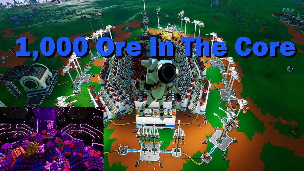 Astroneer Dynamite Blasting 1,000's Of Ore In To The Core - YouTube