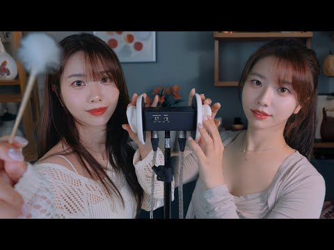 Come Get Non‑Stop Ear Cleaning & Massage from Twin ASMR👂 (No Talking)
