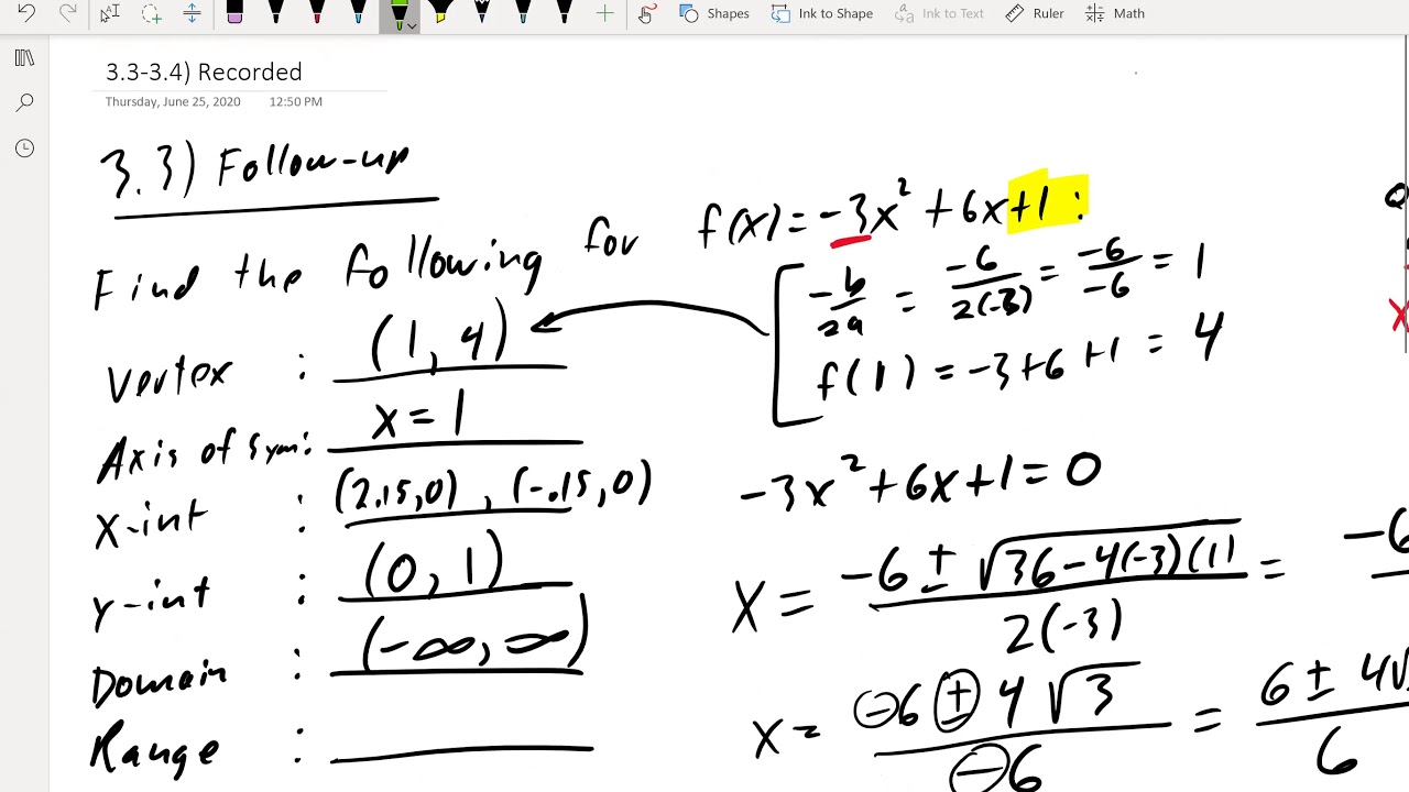 Math 141 3 4 - YouTube