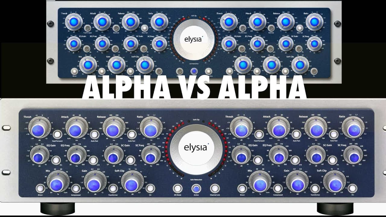 Alpha hardware compressor vs Alpha plugin - YouTube