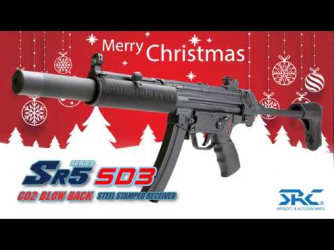 SRC戰術版CO2 MP5 - YouTube
